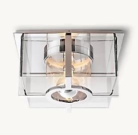 China Inner Cylindrical Shade Brass Ceiling Light Flush Mount 40w for sale