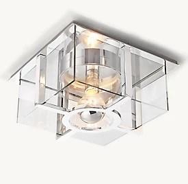 China Inner Cylindrical Shade Brass Ceiling Light Flush Mount 40w for sale