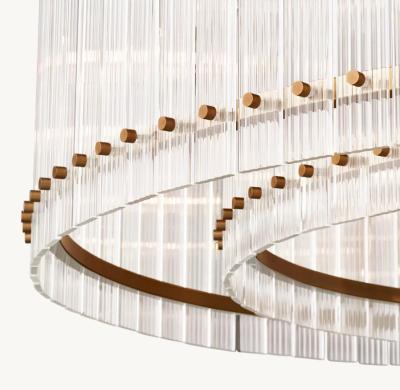 China Gran y moderno candelabro de vidrio con colgante Una mezcla perfecta de belleza y funcionalidad en venta