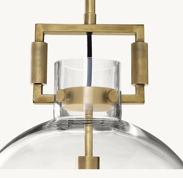 Quality 110-240V Suspended Pendant Light Machinist Glass Globe Pendant for sale