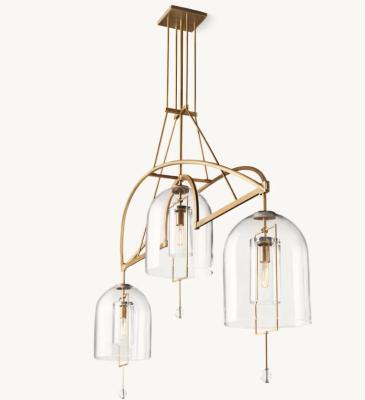 중국 50.8kg 펄크럼 선형 청동 크리스탈 캔들리어 판매용