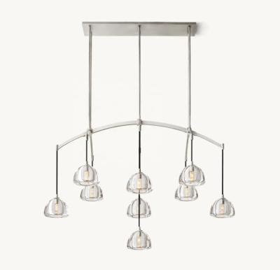 중국 유리 스타일 금색 현대 크리스탈 사다리 D 122cm 판매용