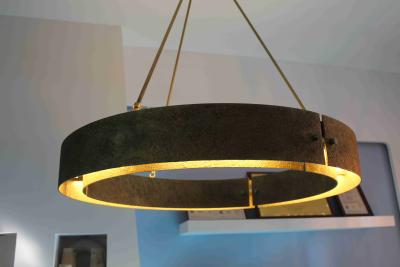 Cina 15 kg lampadario di cristallo rotondo in cromo finitura per il soffitto in vendita