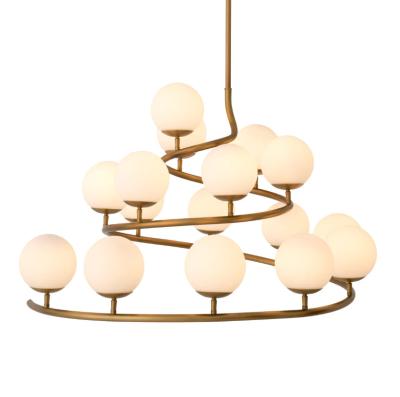 중국 현대 크리스탈 선데리어 고급 현대 빌라 크리스탈 장식용 햄 램프 생활 식사용 선데리어 판매용