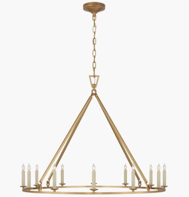 Cina Visual Comfort Darlana Grande candelabro a anello singolo CHC 5174 in vendita