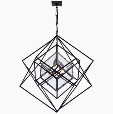 Cina Visual Comfort Cubist Medium Chandelier KW 5021 in vendita
