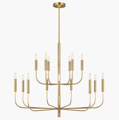 Cina Visual Comfort Brianna Grande lampadario a due livelli EC10015 in vendita