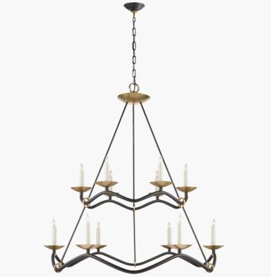 Cina Visual Comfort Choros due livelli candelabro S5041 in vendita
