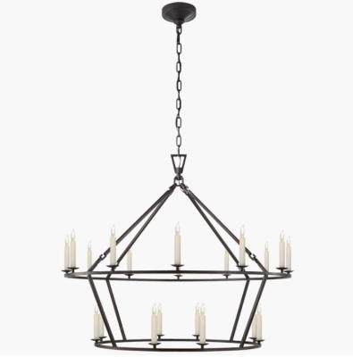 Cina Visual Comfort Darlana Grande candelabro a due livelli CHC 5179 in vendita