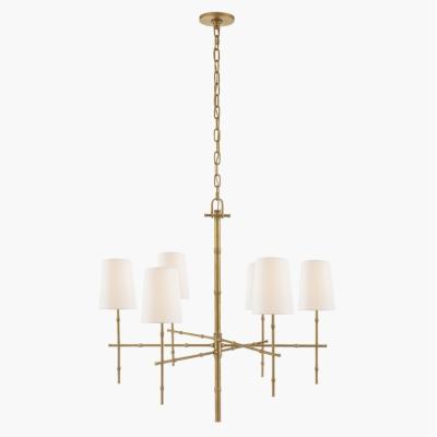 Cina S 5161 Grenol Medio Moderno Bambù lampadario Bronzo / nichel lucidato / ottone antico strofinato a mano in vendita
