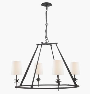 중국 S 5315 에토일 둥근 캔들리어 64.5" O/A 높이 금색 철/흑색 노폐 가공 판매용