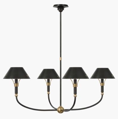 China TOB 5725 Turlington Arched Chandelier Bronze And Hand-Rubbed Antique Brass for sale