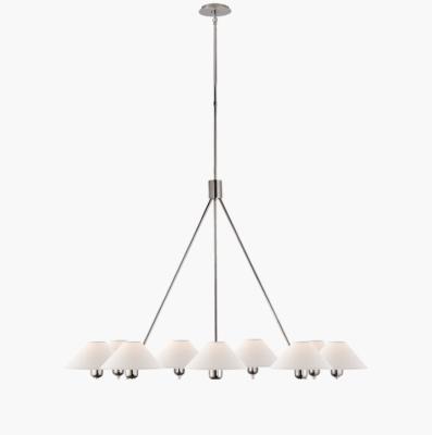 China SP5014 Hackney Large Chandelier Polished Nickel Finish 63" Height 9 - E12 Candelabra Socket for sale