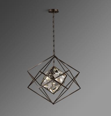China Modern Nordic Brass Chandelier with Warm White Light 3000K CCT for sale