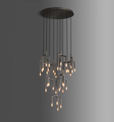 China RAMEAU Modern 10-Light Circular Chandelier with Adjustable Height and Warm White Light for sale