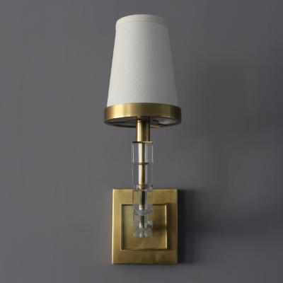 China Modern Brass LED Wall Sconce with Dimmer for Living Room for sale