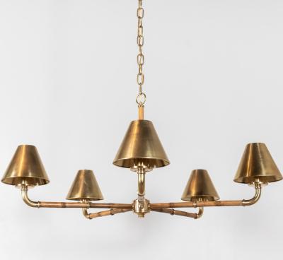 China American Brass Modern Retro Designer Pendant Light with Adjustable Height Wireless Control and 50000 Hours Lifespan for sale