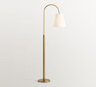 China Modern Brass Floor Lamp with LED Light Source for Living Room and Bedroom for sale