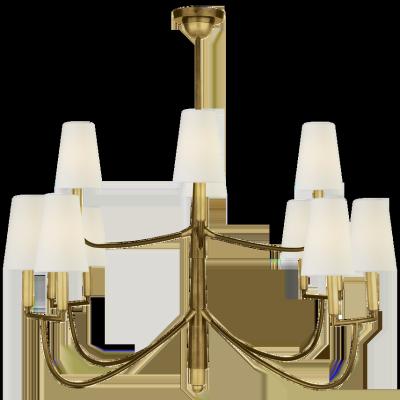 China Customizable Design LED Chandelier with 50000 Hours Lifespan for Elegant Suspended Lighting for sale