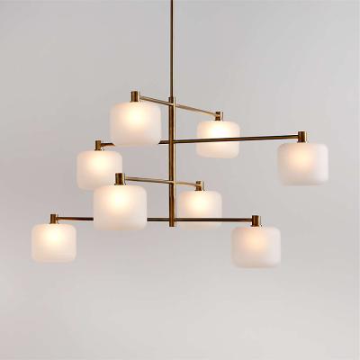 China Yihao Brass Body Pendant Chandelier with 2700K Warm White LED and 50000 Hours Lifespan for Living Room for sale