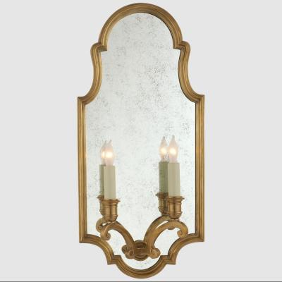 China Handmade Brass Wall Sconce with Customizable Design and 2700K Warm White Light for Elegant Interior Decoration for sale
