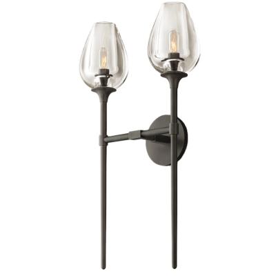 China Yihao Vintage Solid Brass Wall Lamp with Glass Crystal Shade and 2700K Warm White Lighting for sale