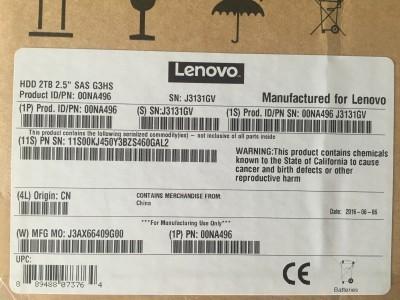 China IBM 00NA496 2TB 7.2K 12GB NL SAS Hard Drive 2.5‘’ X3650 M5 X6 for sale