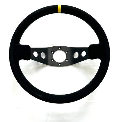 China ODM Two Spoke Automotive Rally Racing Steering Wheels Lightweight for sale
