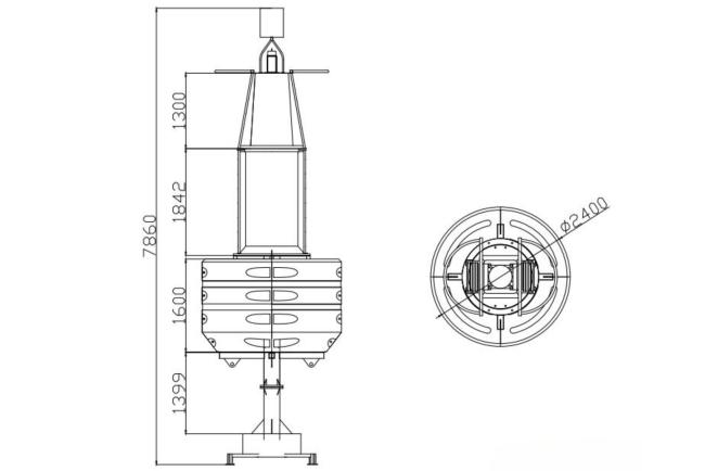 2400mm marine buoy