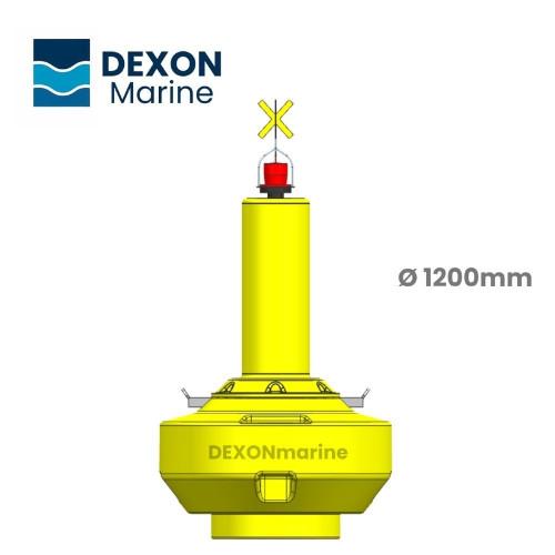 Quality OEM Polyethylene Special Mark Buoy Marine Navigation Floating Beacons 1200mm Dia for sale