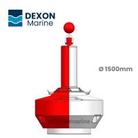 Quality OEM 1500mm Ocean Marker Buoy Navigation Buoy For Marine Safe Channel Marking for sale