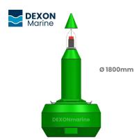 Quality High Visibility Green Lateral Navigation Buoy 1800mm For Coastal And Offshore for sale