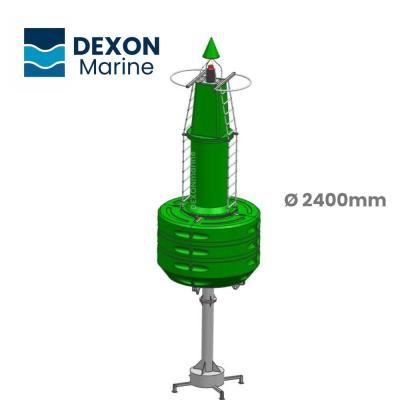 China 240mm Red And Green Lateral Marker Buoy Polyethylene Canadian Navigation Buoys for sale