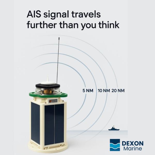 Quality 20 NM solar-powered marine navigation lantern beacon light for buoys with AIS AtoN support for sale