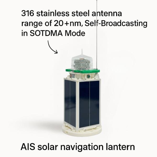 Quality Maritime Safety 5nm Solar Powered Nav Lights AIS LED Navigation Light For Boat for sale