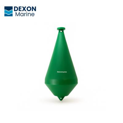 China 700mm polyethylene conical navigation buoy a cost-effective floating marine marker buoys support solar warning light for sale