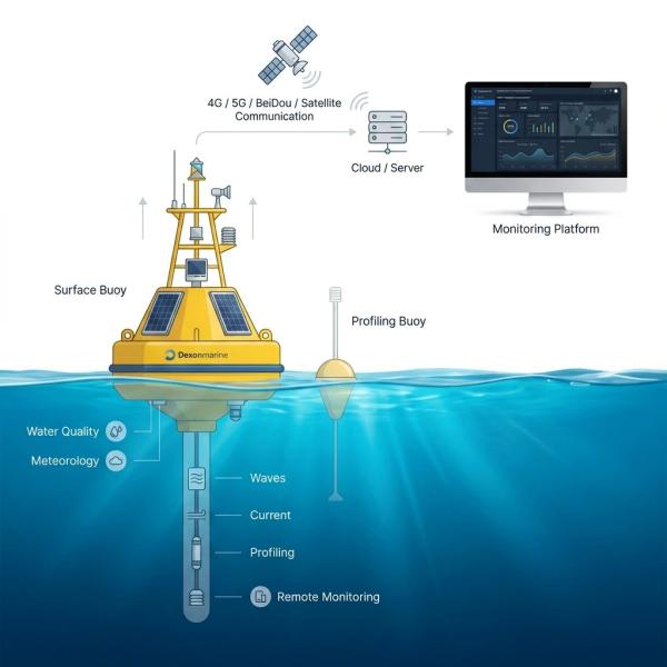 Quality 3m to 10m Multifunctional Smart Data Buoy System for Real-Time Ocean Observation for sale