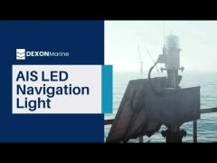 20NM Range IP68 Shore Based LED Navigation Lantern Light With Real AIS Aton System