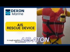IP67 Dual Channel AIS MOB Rescue Device With VHF Voice Alert Maritime Alert Solution