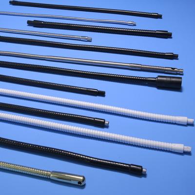 Cina Tubo in metallo a collo di cigno personalizzato con placcatura in acciaio pieghevole leggero USB da 10 mm in vendita