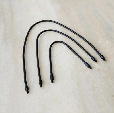 Cina Tubo a collo di cigno in metallo fai-da-te Supporto per microfono flessibile M4 Vite maschio nera 200mm 300mm 400MM in vendita