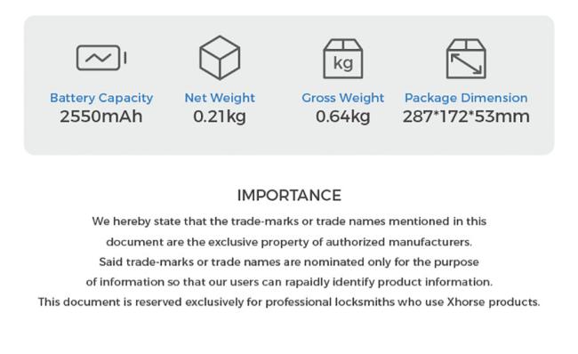 XHORSE MINI PROG light weight