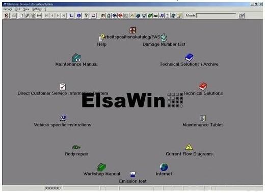 Quality ELSAWIN 4.0 Automotive Diagnostic Software For Audi / VW / SKODA / SEAT for sale