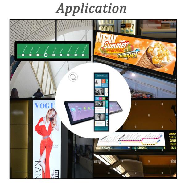 Display LCD de 19 pulgadas tipo barra con resolución 1920*360 476.64*89.37mm Área activa