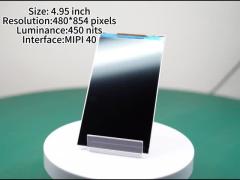 5 polegadas tela de alta luminosidade 480x854Px TFT painel LCD MIPI40 interface