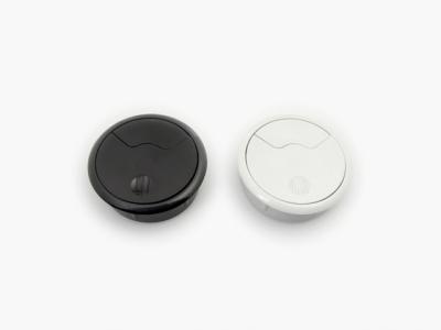 Cina copertura di plastica del cavo del computer del diametro pp di 80mm grigia/nero per la scrivania in vendita