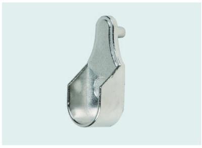 Cina Perni d'acciaio nichelati del supporto della via di corsa del guardaroba 2 per il tubo di 15x30mm in vendita