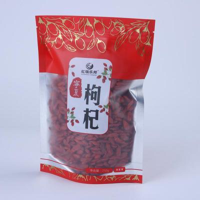 Chine Le papier d'emballage d'écrous de boeuf 50g compostable tiennent la poche avec la fenêtre à vendre