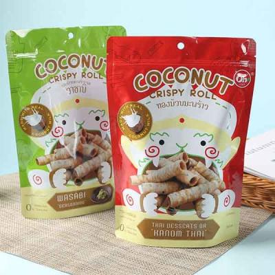 Chine Support de tirette de nourriture vers le haut de poche d'écrous avec l'euro sac d'emballage alimentaire de trou à vendre