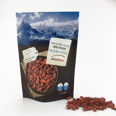 Chine Matte Plastic Aluminum Foil 25g rescellable tiennent des poches pour l'emballage alimentaire à vendre